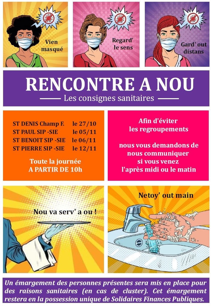 Solidaires Finances Publiques La Réunion - nos journées « Rencontre a nou